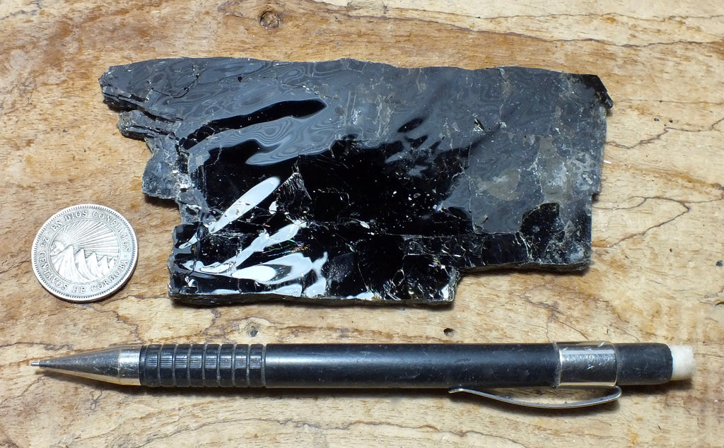biotite - cleavage plate from a pegmatite near Cardiff, Ontario - hand ...